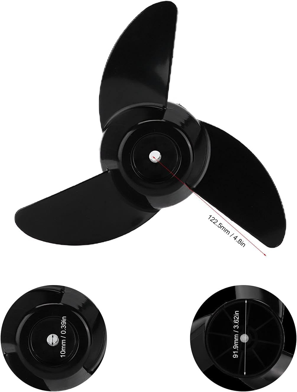 XXF-Marine Plastic Outboard Propeller 3 Blades Electric Outboard ...