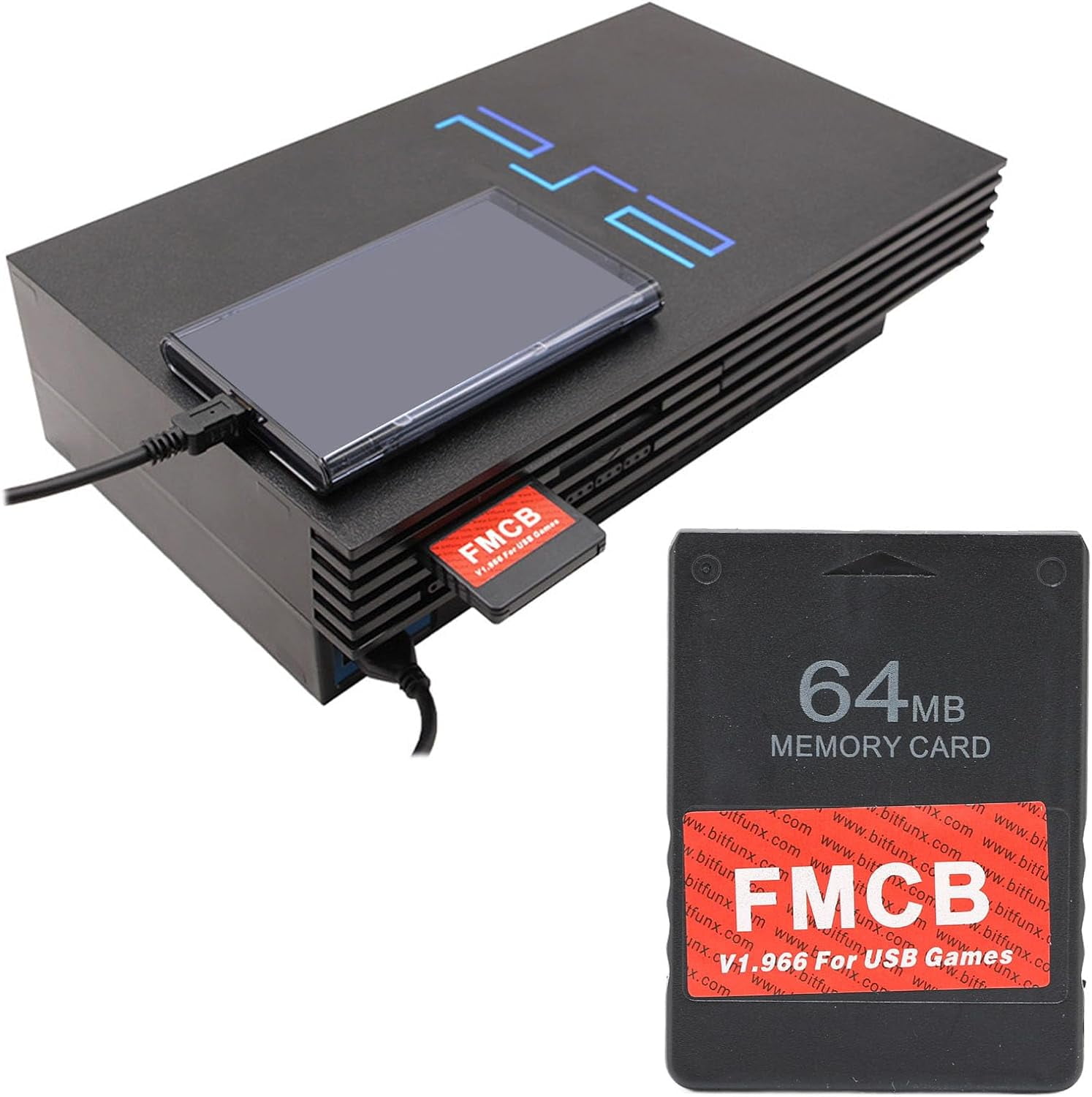 XXF-PS2 FMCB Memory Card Free McBoot 64MB V1.966 for Playstation2 Game Console, Read USB Hard ...