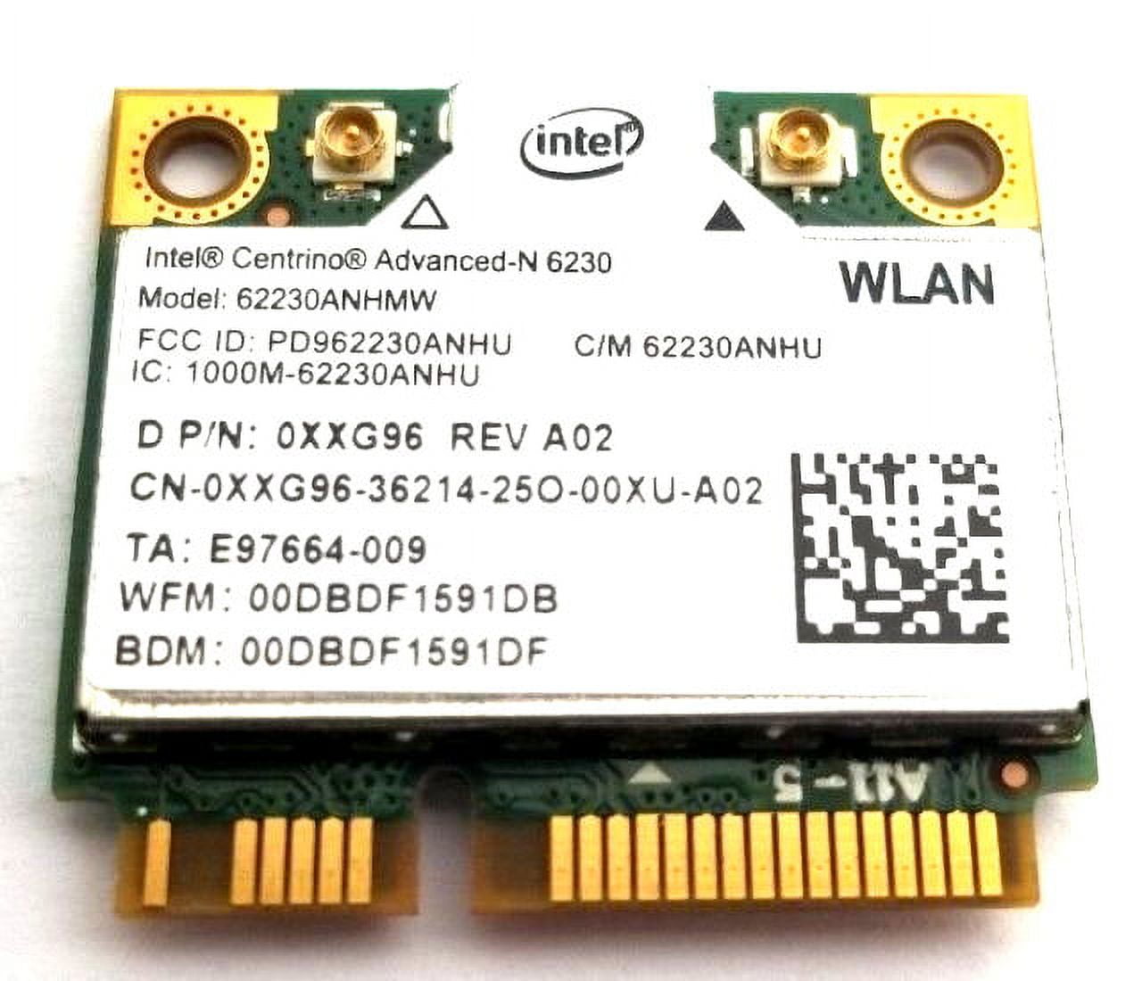 XXG96 Dell Mini PCI Express Half Height WLAN WiFi 802.11n Wireless Card ...