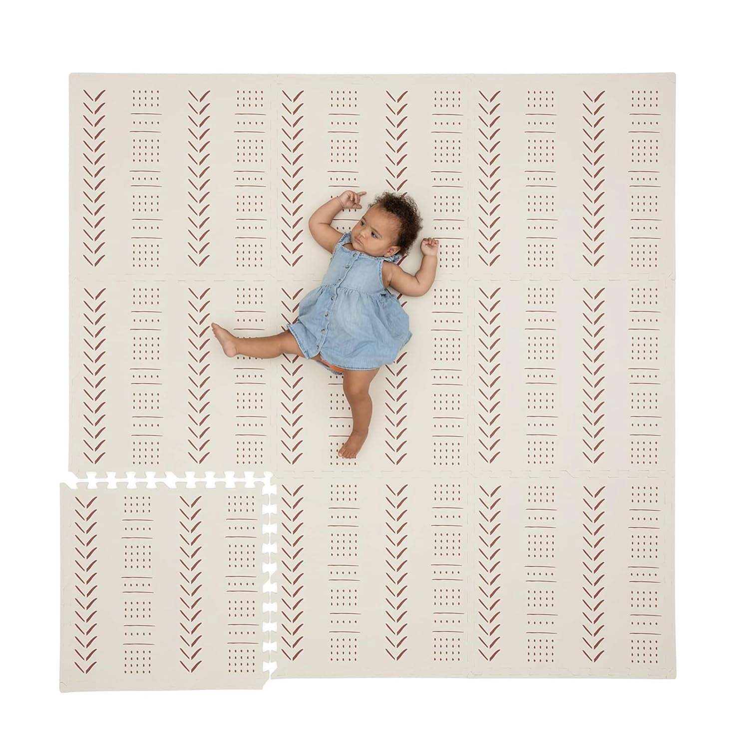 XXL Baby Play Mats, 72”x72” Puzzle with 9 Foam Tiles, Crawling Mat with ...