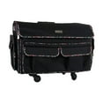XXL Deluxe Universal Rolling Sewing Machine Carrying Tote, Black Floral ...