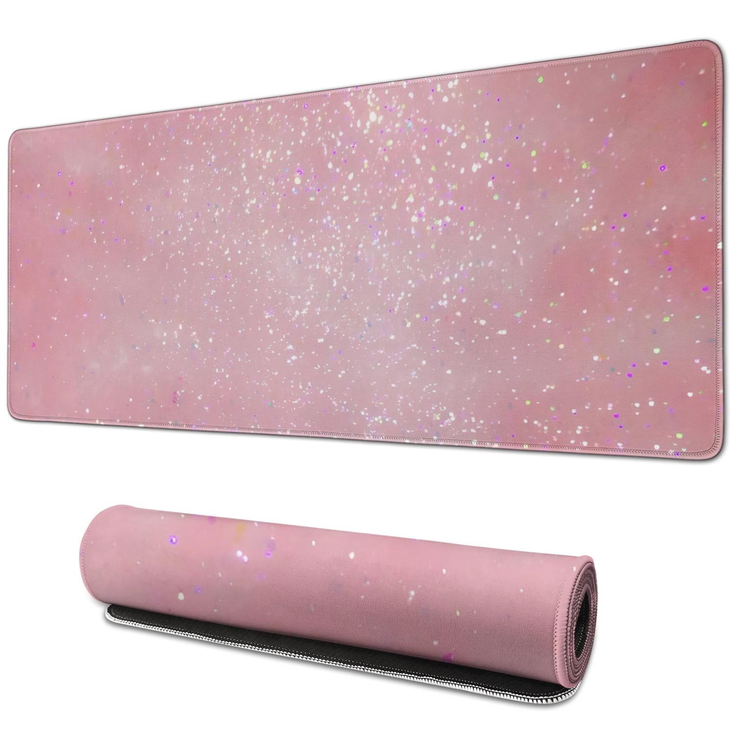 XXL Desk Pad & Pink Mouse Pad for Extra Comfort – 31.5x11.8 inches Desk ...