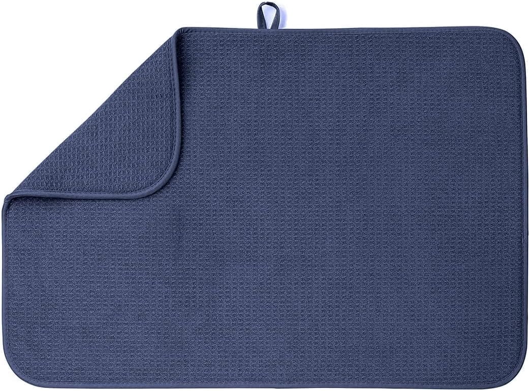 XXL Dish Mat 24" x 17" (LARGEST MAT) Microfiber Dish Drying Mat, Super ...