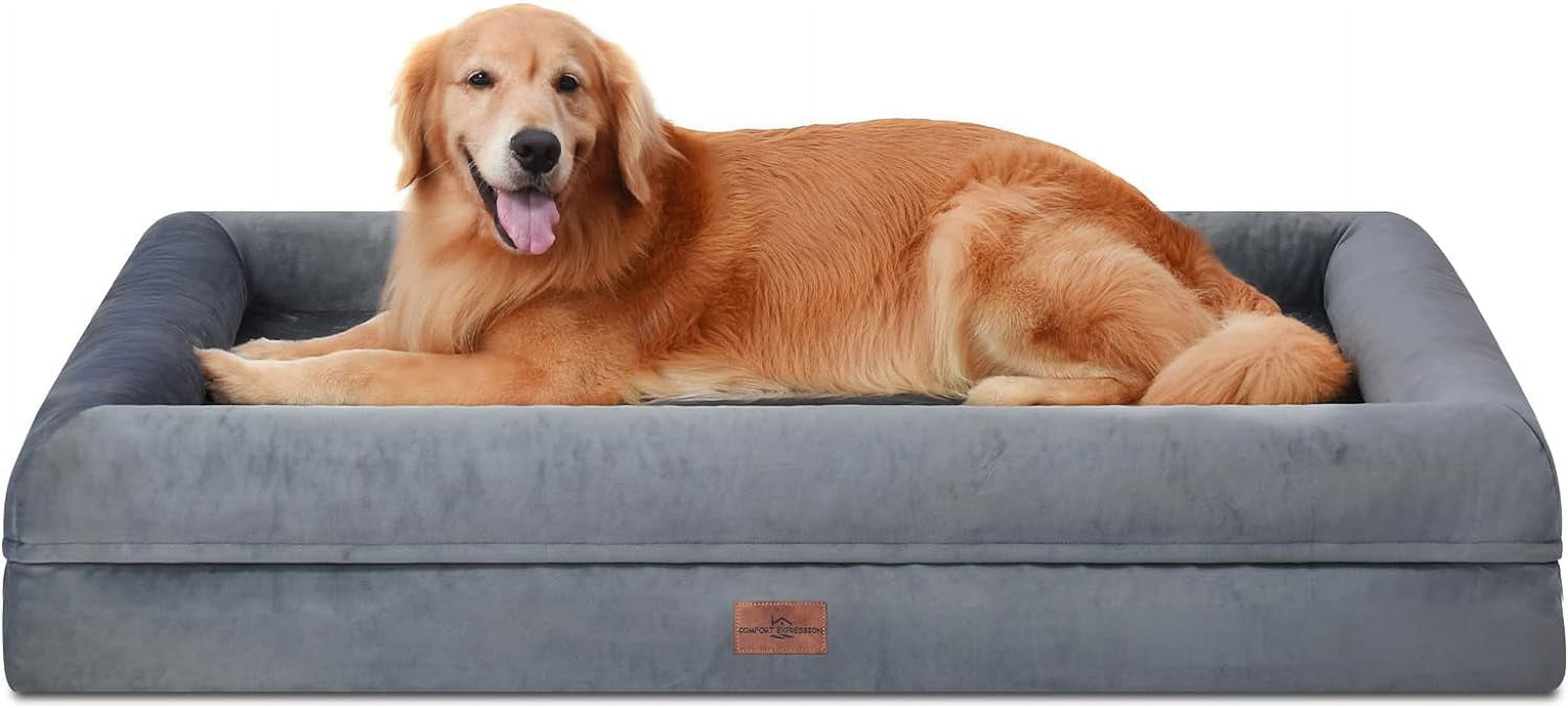 XXL Dog Bed Orthopedic Washable- Jumbo Dog Bed with Waterproof ...