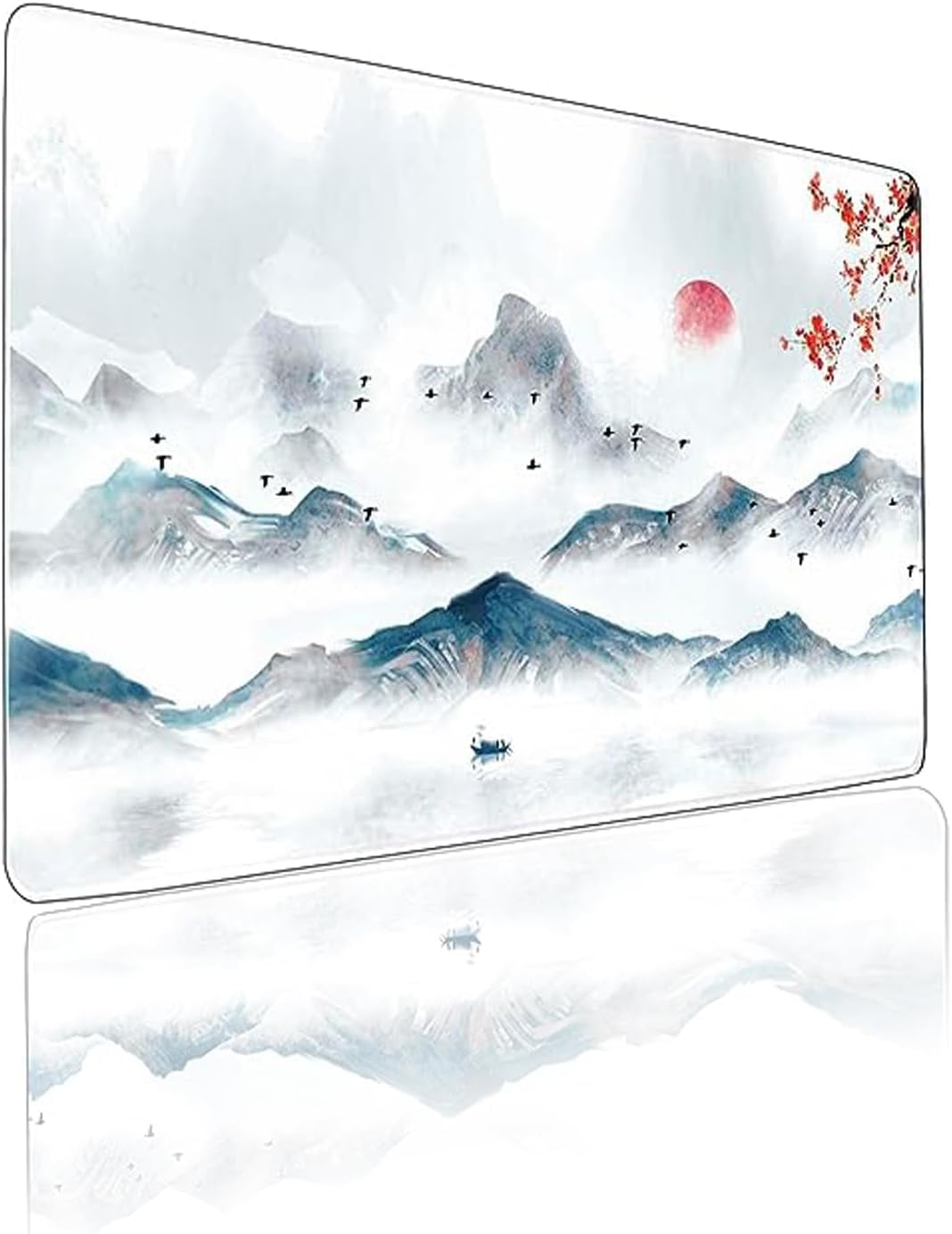 XXL Extended Cherry Blossom Mouse Pad Large Mountain Gaming Mousepad ...
