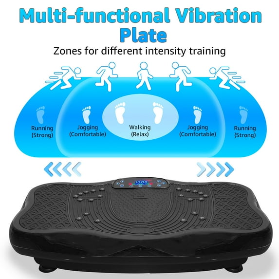 XXL Extra Large Vibration Plate Exercise Machine - 120 Levels, 330LBS ...