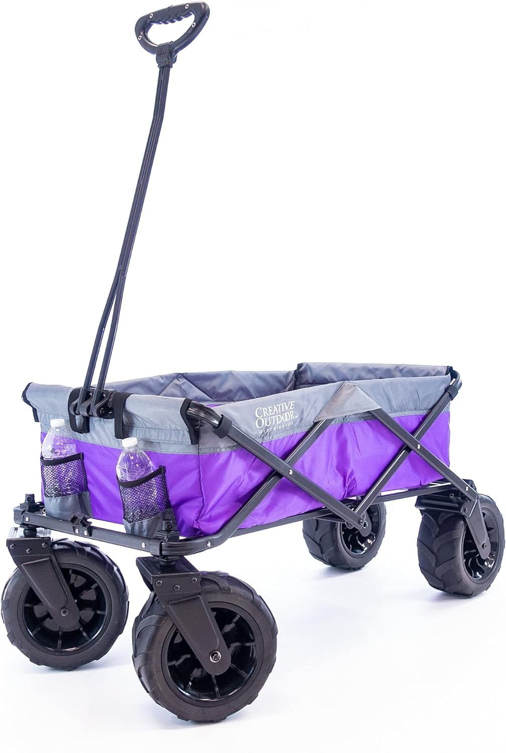 Creative Outdoor Heavy Duty Wagon Cart, 200 lbs Capacity, Purple ...