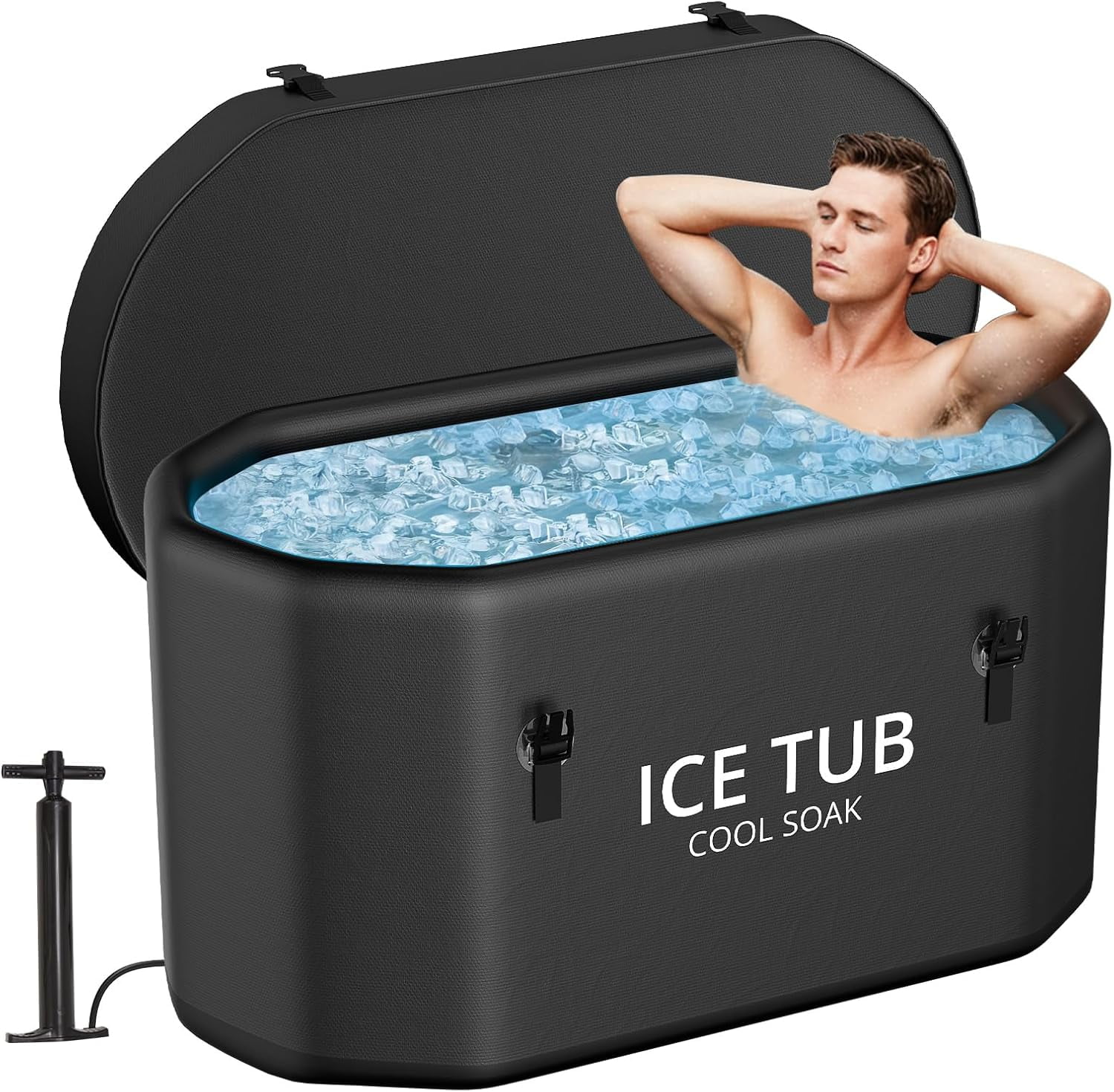 XXL Ice Bath Tub for Athletes,Compatible Water Chiller, 235 Gal ...