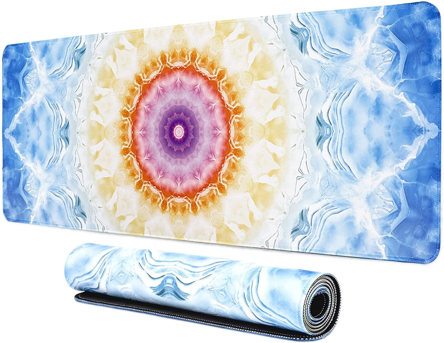 XXL Large Gaming Laptop Mandala Mouse Pad,Big Desk Pads PC Keyboard ...
