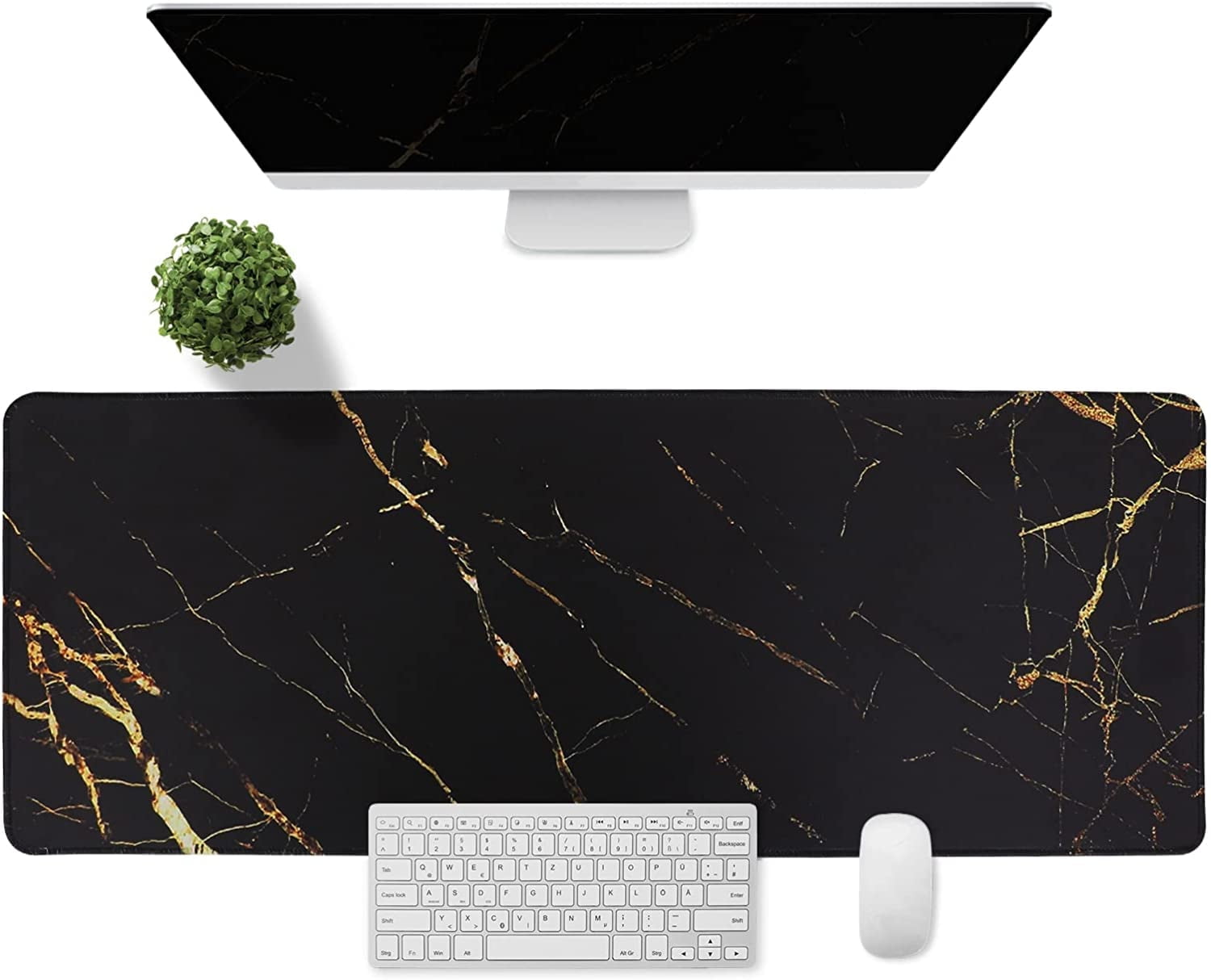 XXL Large Gaming Laptop Mouse Pad, Abstract Marble Big Desk Pads PC ...