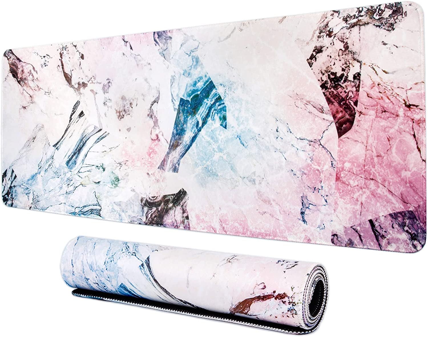 XXL Large Gaming Laptop Mouse Pad, Abstract Marble Big Desk Pads PC ...
