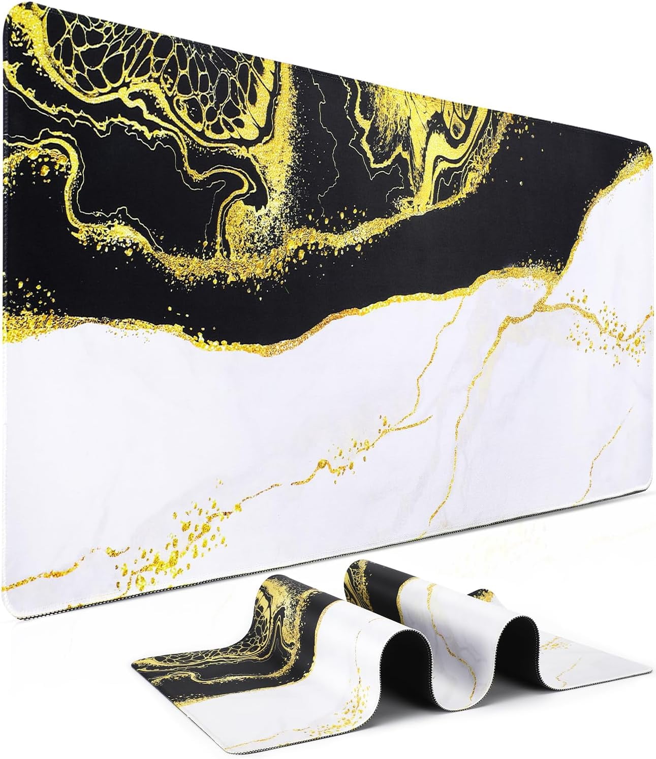 XXL Large Gaming Mouse Pad - Marble Big Mouse Pad 35.4" x 15.7 ...