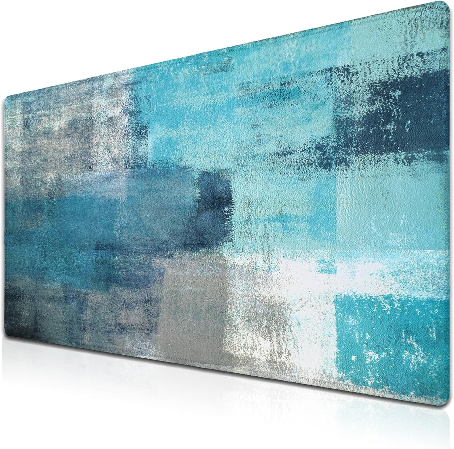 XXL Mouse Pad Turquoise and Gray, Extra Large Mouse Pad Gaming Desk ...