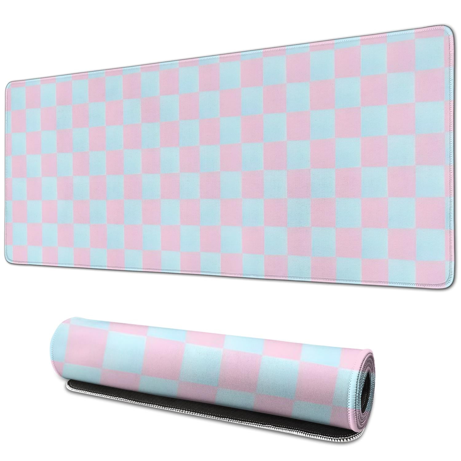 XXL Orange Checker Gaming Mouse Pad – Retro Chess Board Design, High ...