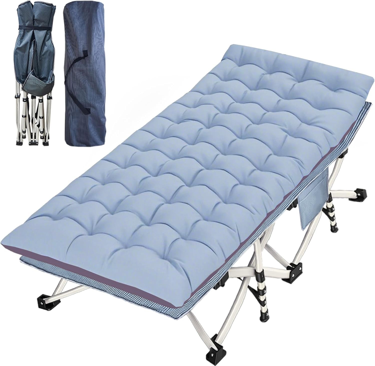 XXL Oversize Camping Cot with Comfortable Mattress Caping cots for ...