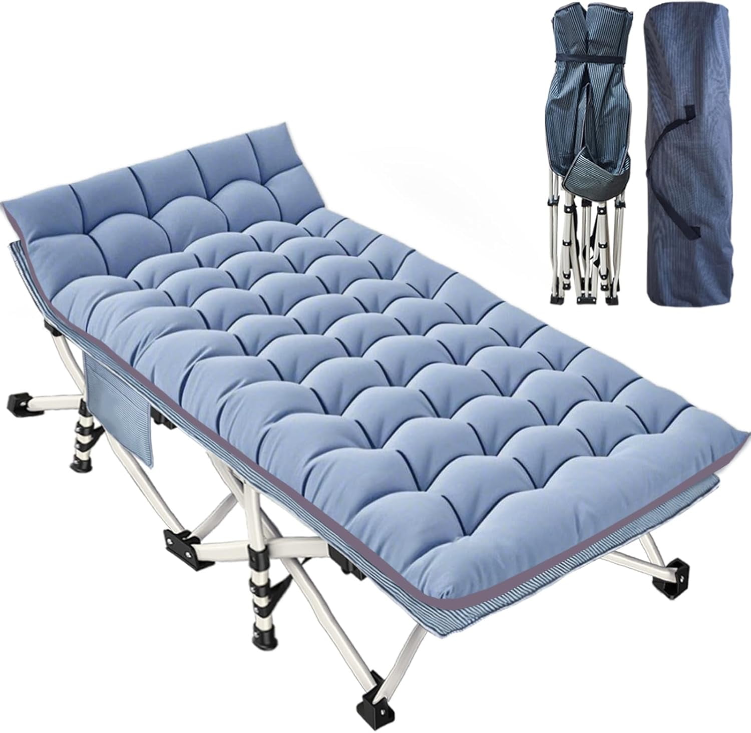 XXL Oversize Camping Cot with Comfortable Mattress Caping cots for ...