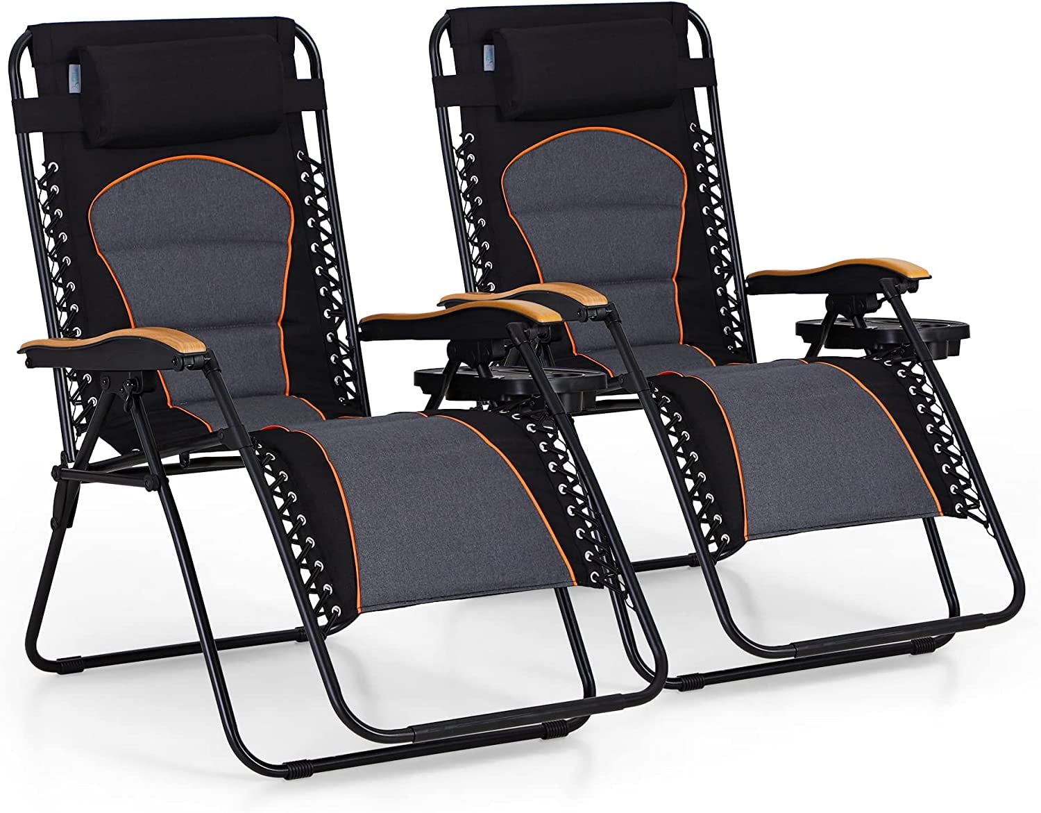 XXL Oversized Padded Zero Gravity Chair, Foldable Patio Recliner, 30 ...