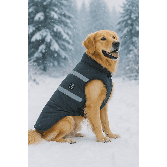 XXL USB Heated Dog Coat Reflective Waterproof Winter Jacket for Large ...