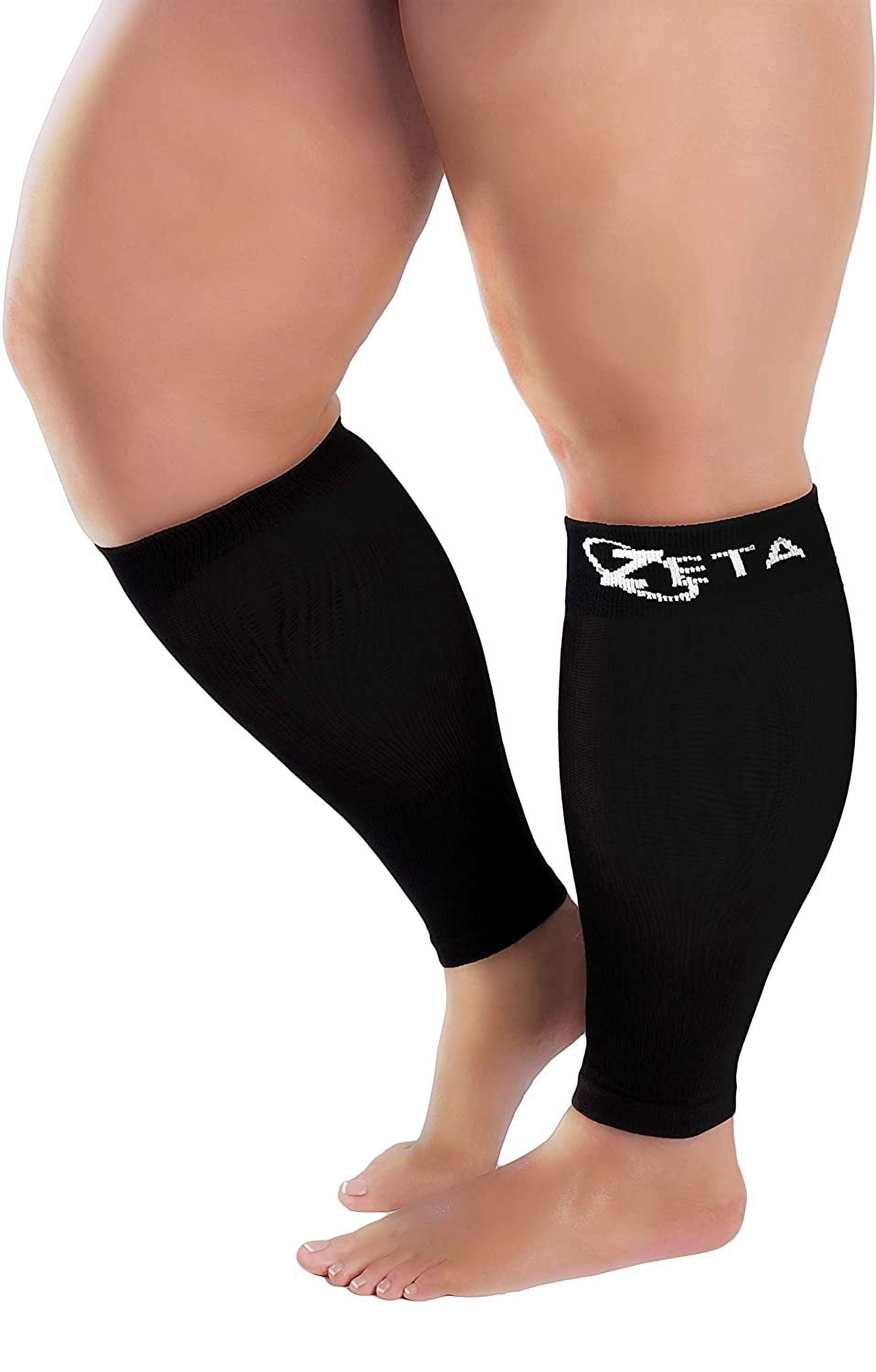 XXL Wide Plus Size Calf Compression, Soothing Comfy Gradient Support ...