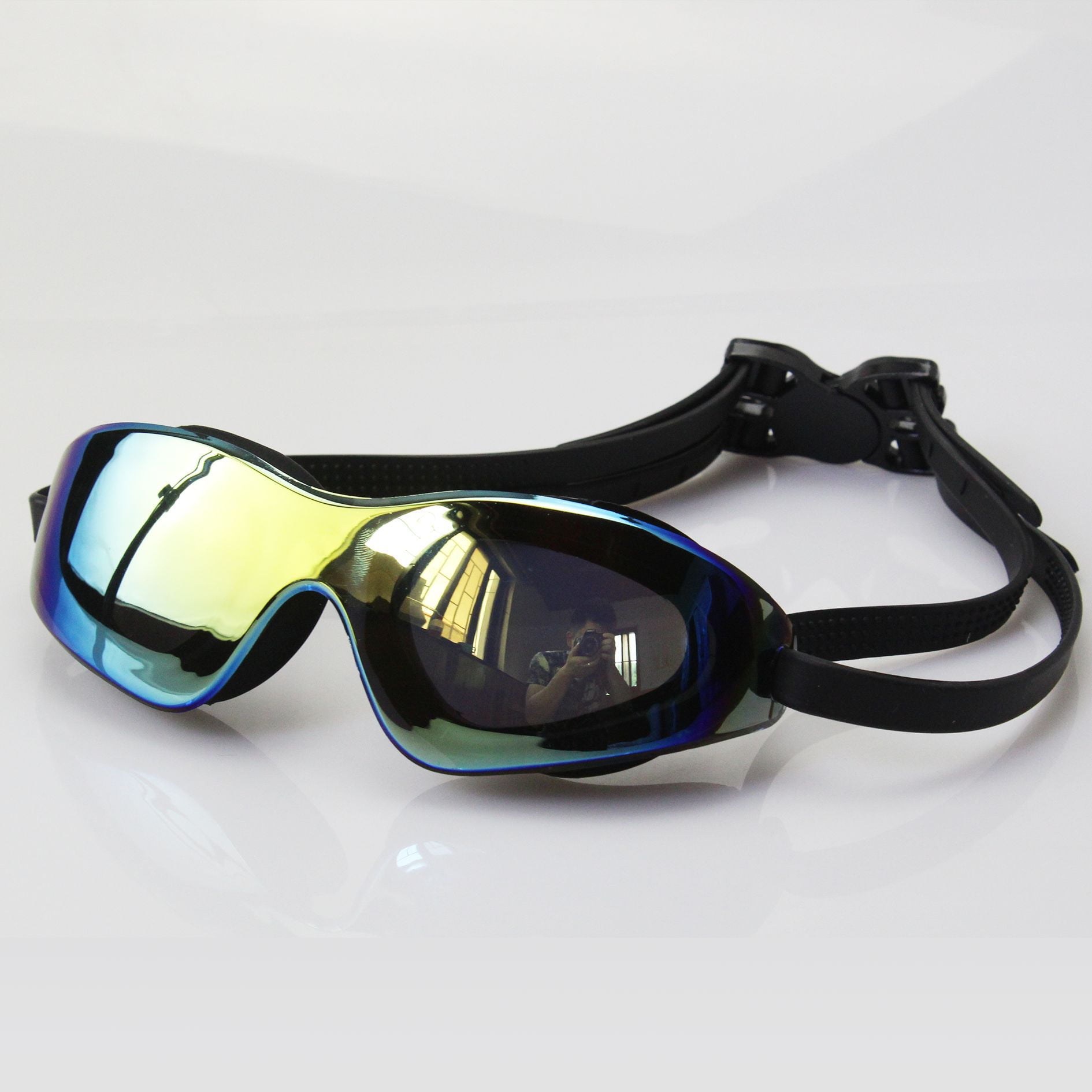 XXMAO Swim Goggles, Mirrored Swimming Glasses Full Protection Pool ...