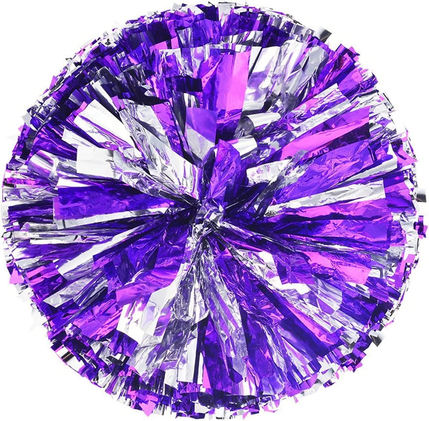 XXMU 2 Pack Cheerleader Pom Poms Sports Dance Cheer Plastic Pom Poms ...