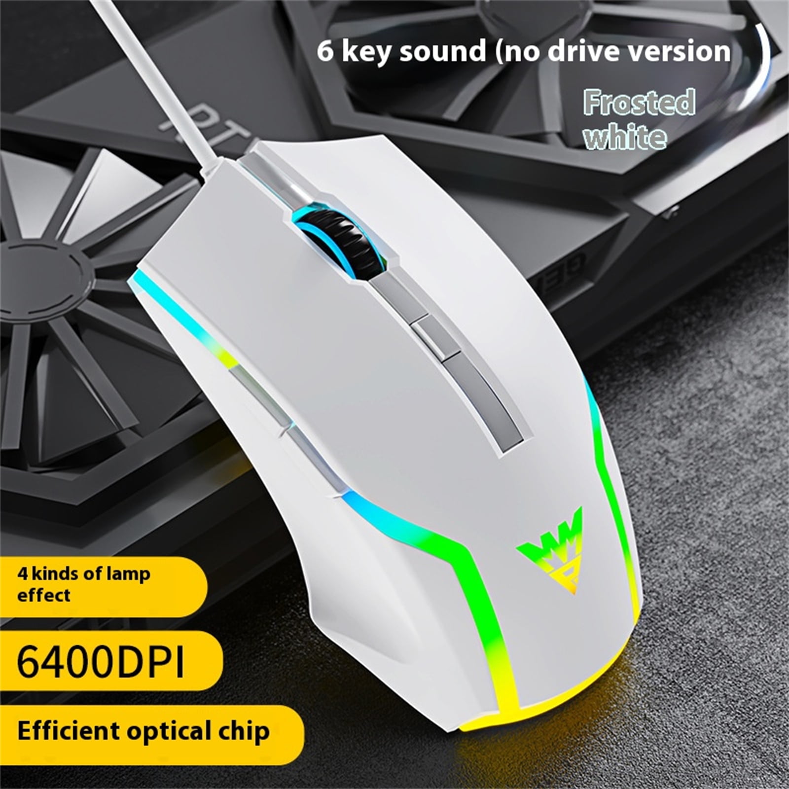 XXPLKPFA M5 Wired Mouse, Optical Mouse for Desktop, Gaming Mouse Mechanical Macro Lightweight ...