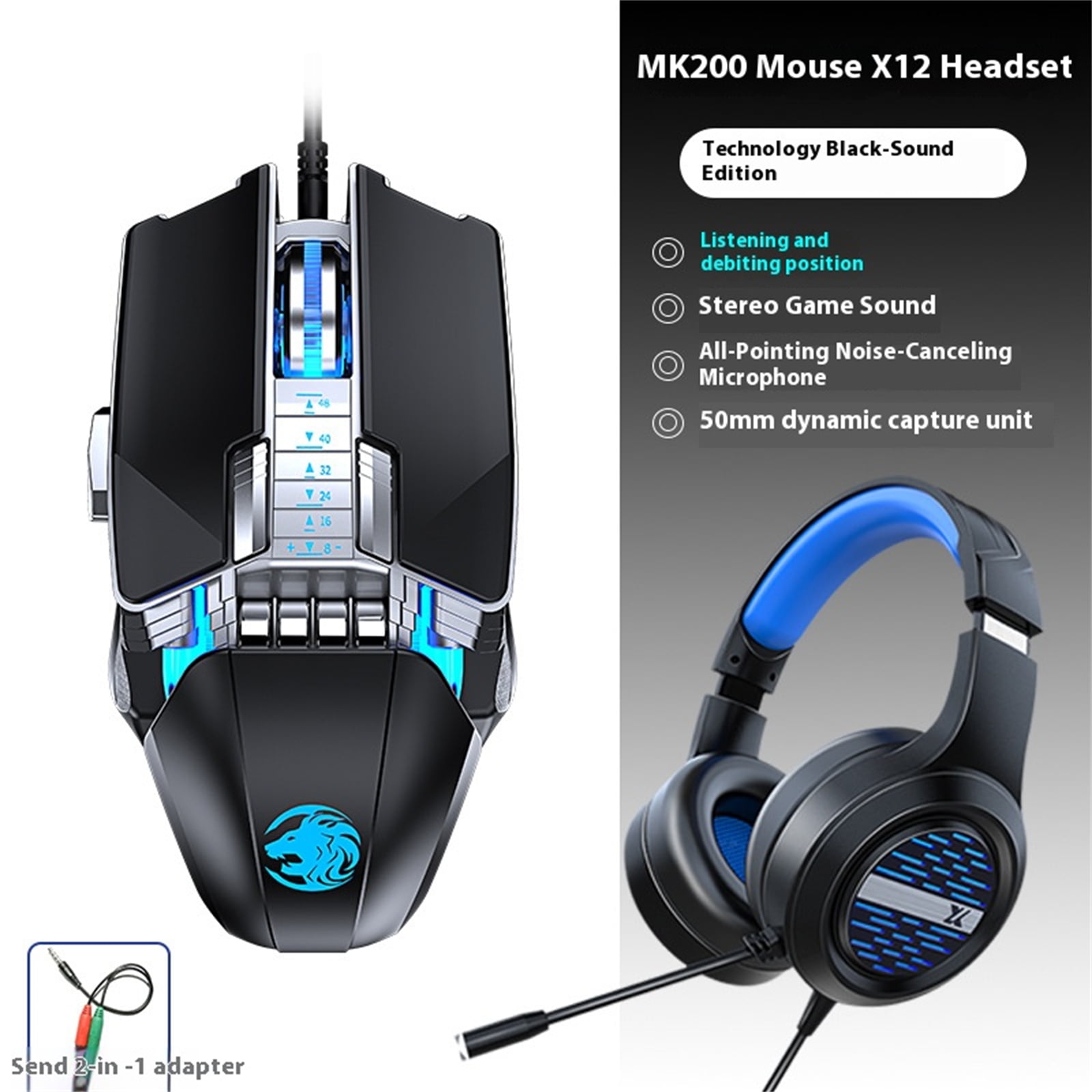 XXPLKPFA MK200 Wired Mouse, Silentfor PC Laptop,Gaming Gaming ...