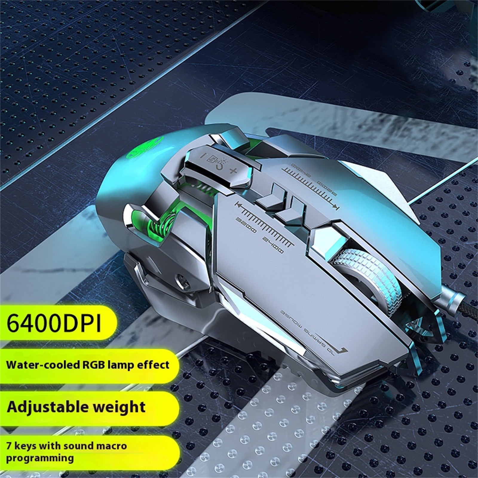 XXPLKPFA MK500 Wired Gaming Mouse, Gaming Mechanical for PC Desktop and ...