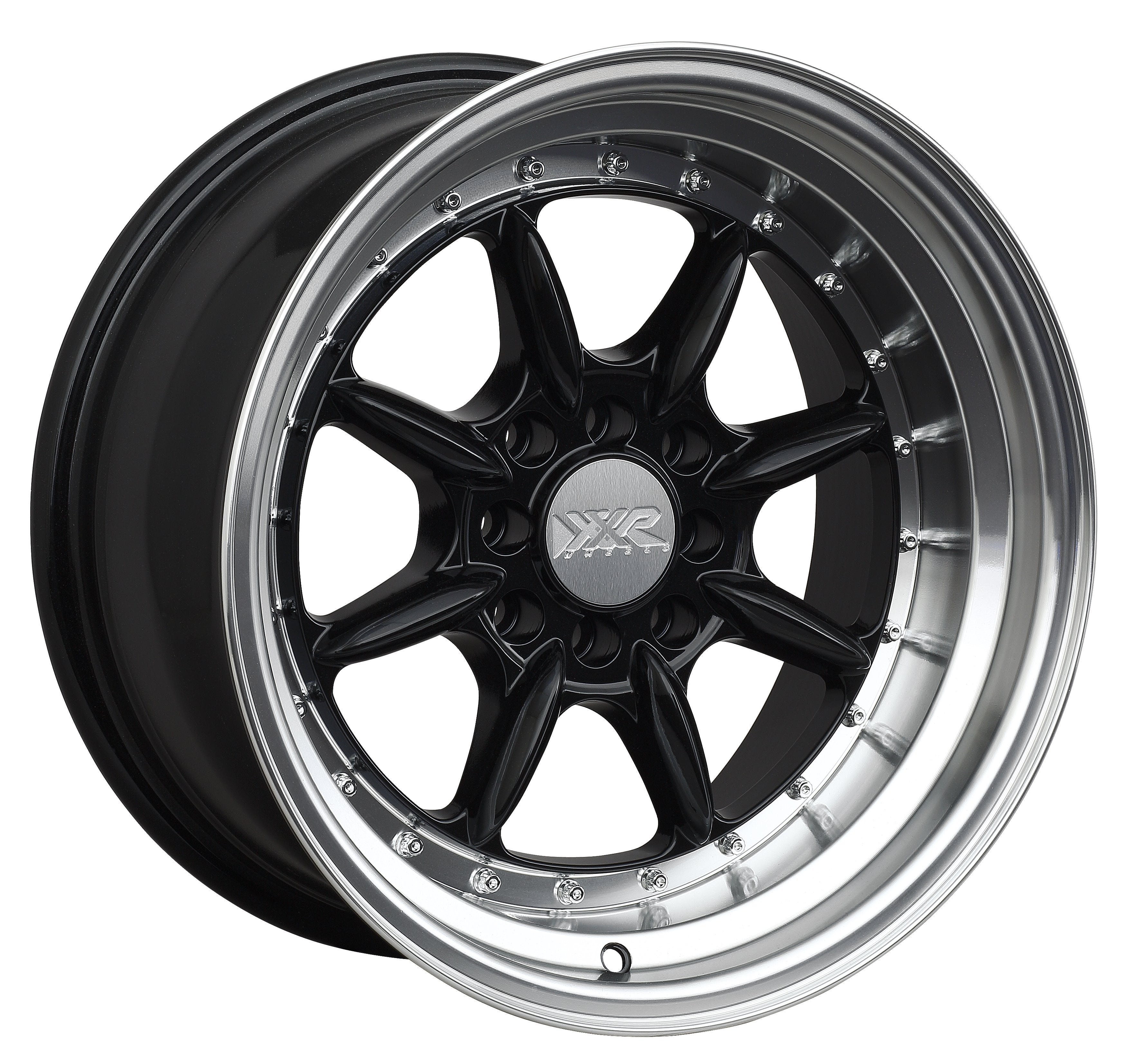 XXR 002.5 Aluminum 15" Wheel Rim 15x8 inch 4 Lug Black/ML - Walmart.com
