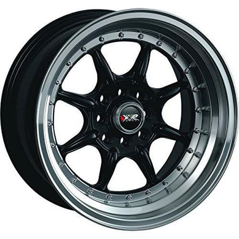 XXR 2 16 Black Wheel / Rim 4x100 & 4x4.5 with a 20mm Offset and a 73.1 ...