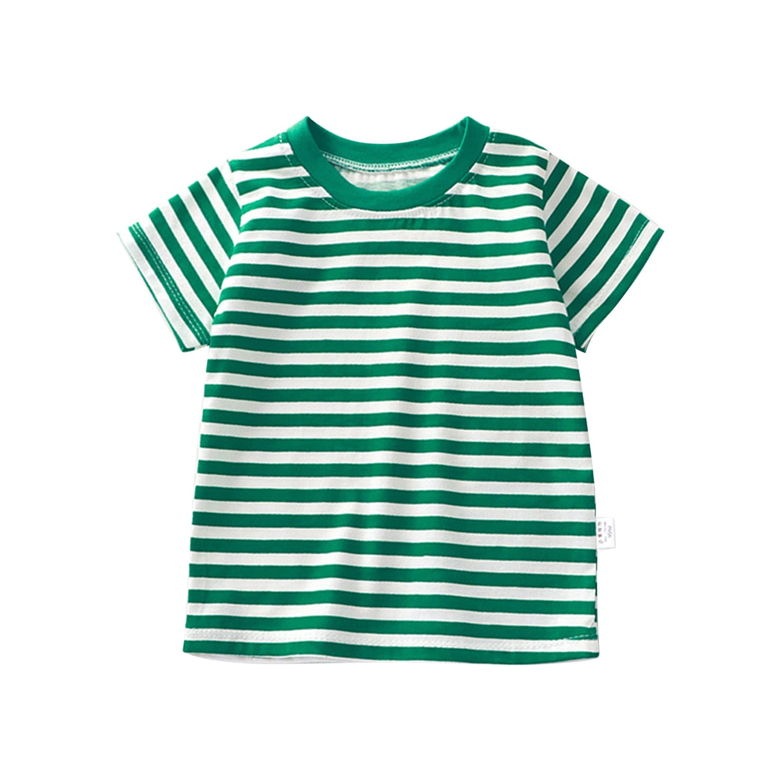 XXWXYD Boys Girls Summer Short Sleeve T-Shirts, 100% Cotton Striped ...