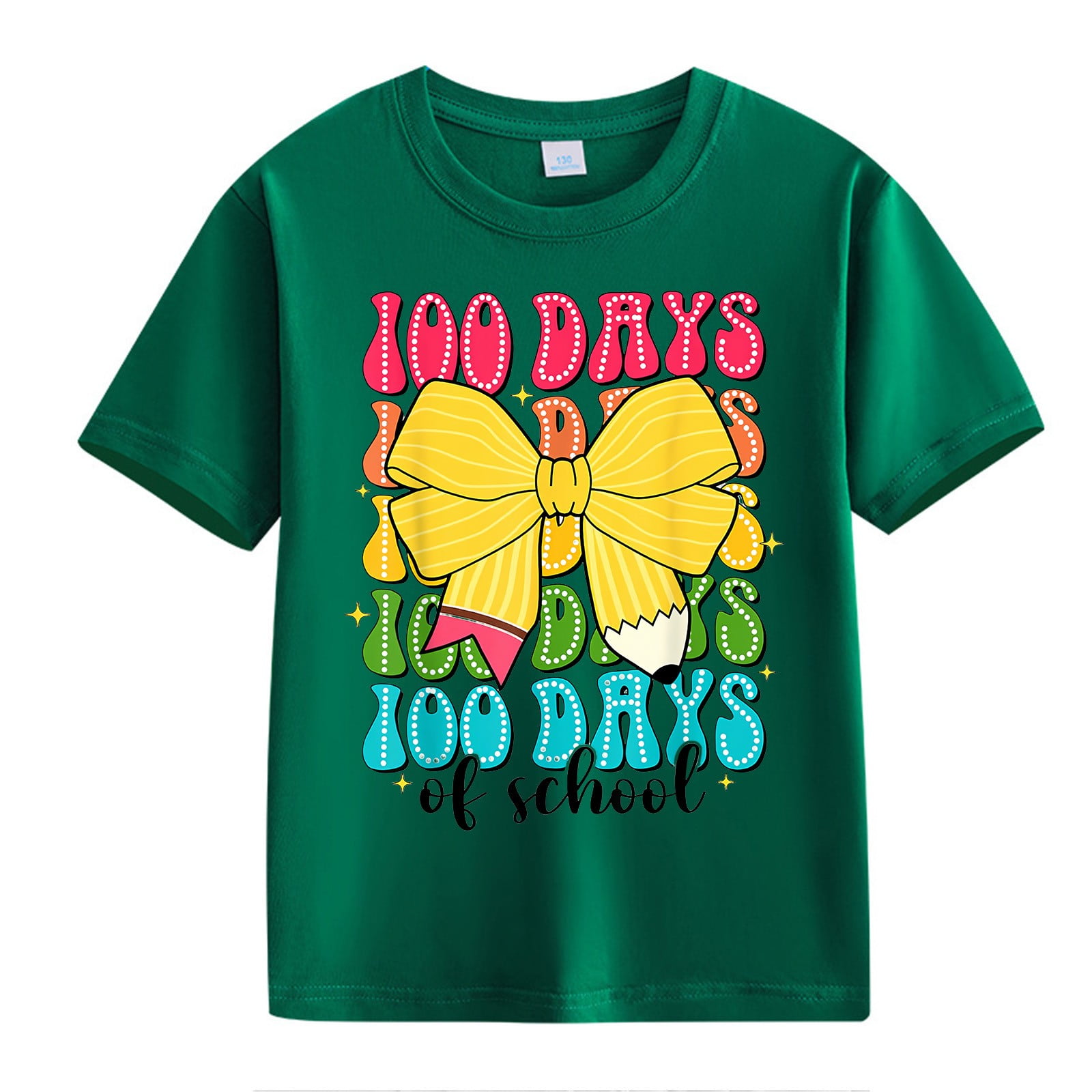 XXWXYD Clearence 100th Day School Celebration Kids Tee - Vibrant Number ...