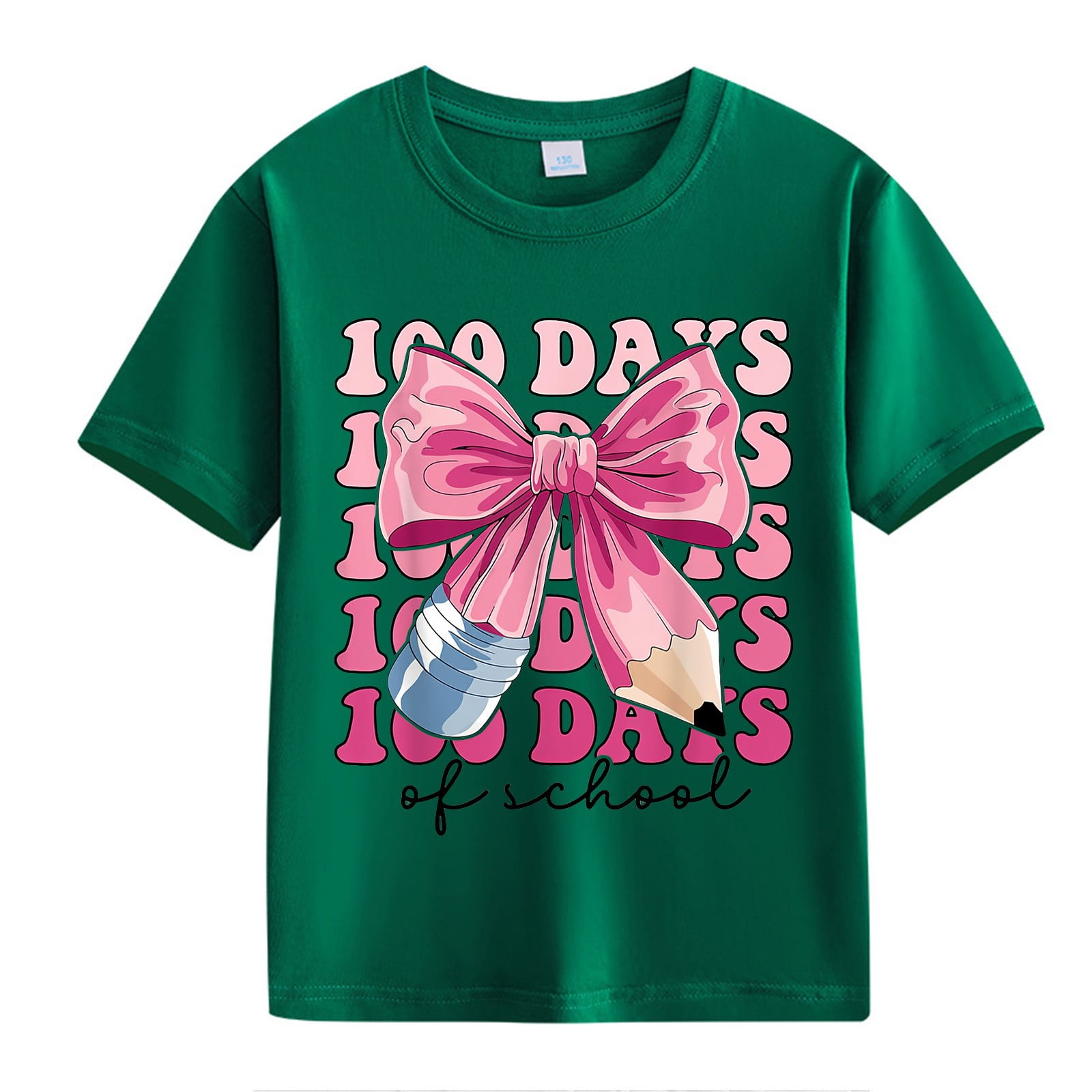 XXWXYD Clearence Kids' Academic Progress Top - Playful 100 Days ...