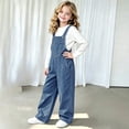 XXWXYD Denim Overalls for Girls, Wide Leg Bib Overalls with Adjustable ...