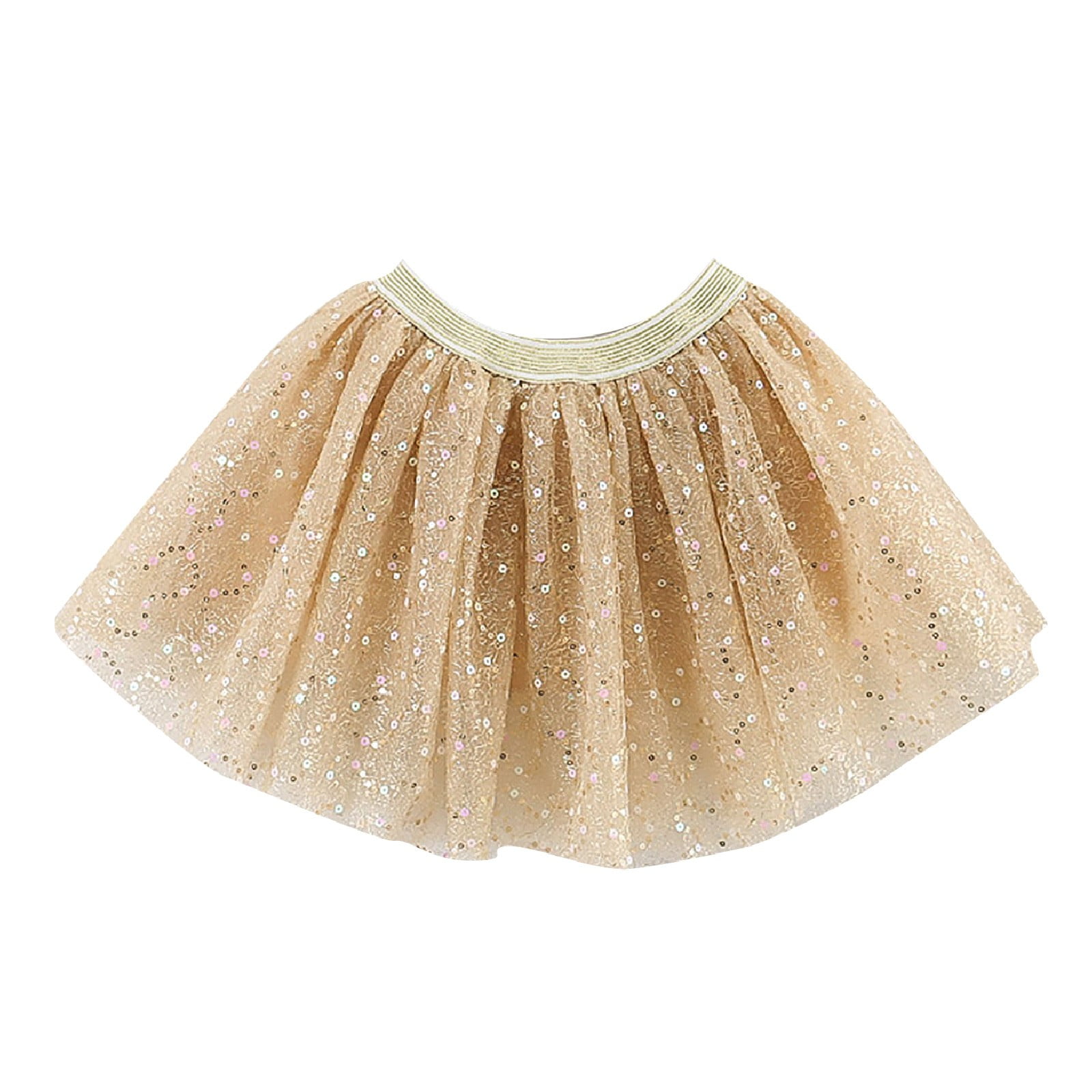 XXWXYD Girls Layered Tu𝗍u Skirt Elastic High Waist Tulle Ballet Dress ...