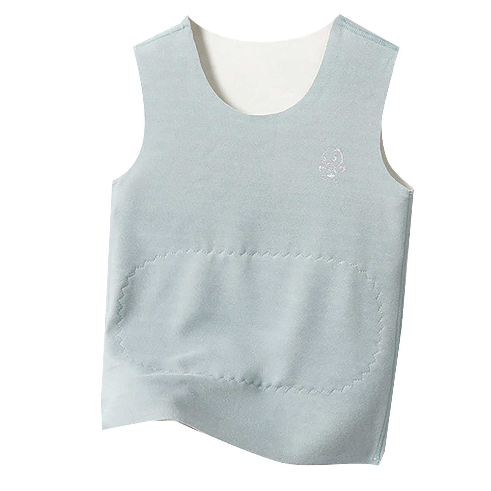 XXWXYD Girls Thermal Sleeveless Vest, Cute Velvet Waistcoat with Warm ...