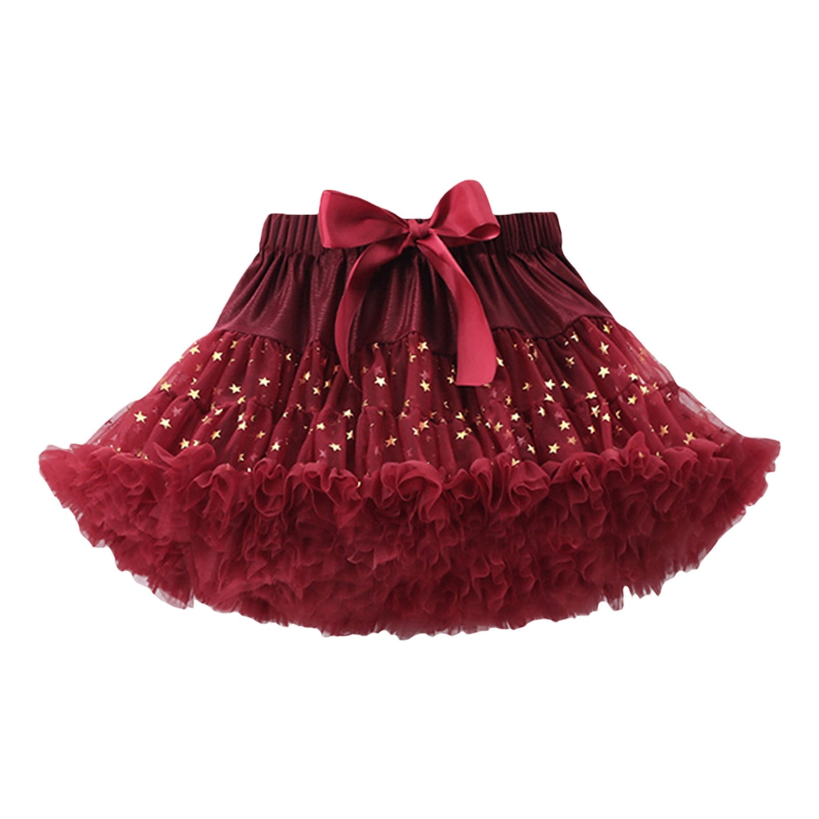 XXWXYD Girls Tu𝗍u Dress Fluff𝗒 Layered Tulle 𝖱uffle Skirt Princess ...