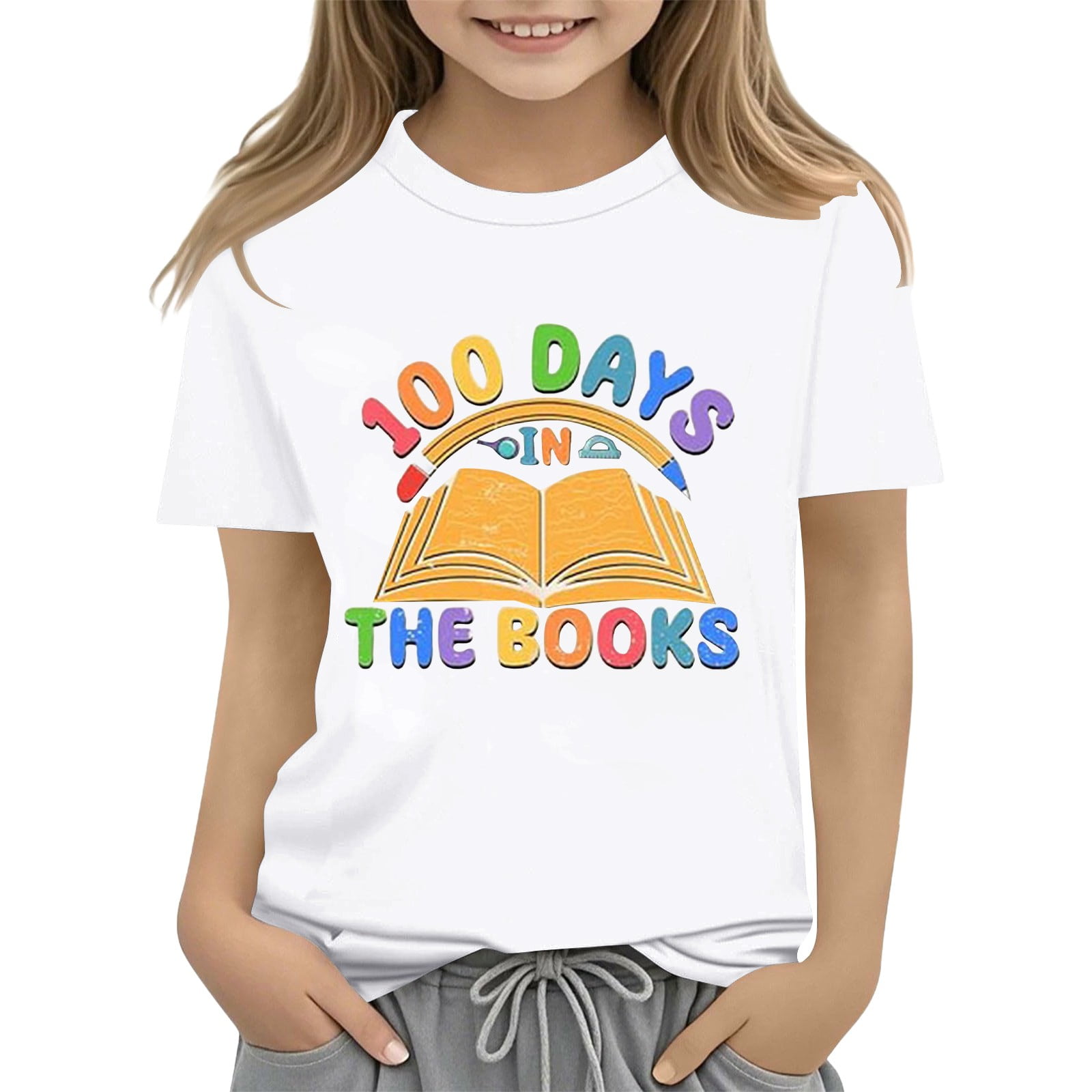 XXWXYD Kids Tops 100th Day of School Celebration for Girls and Boys ...