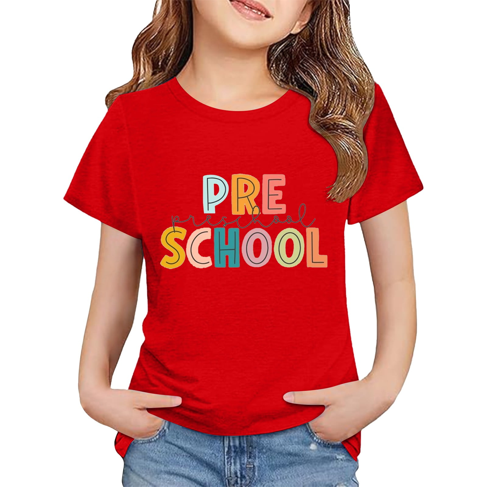 XXWXYD Teacher and Student First Day of School Shirts Boys Girls ...