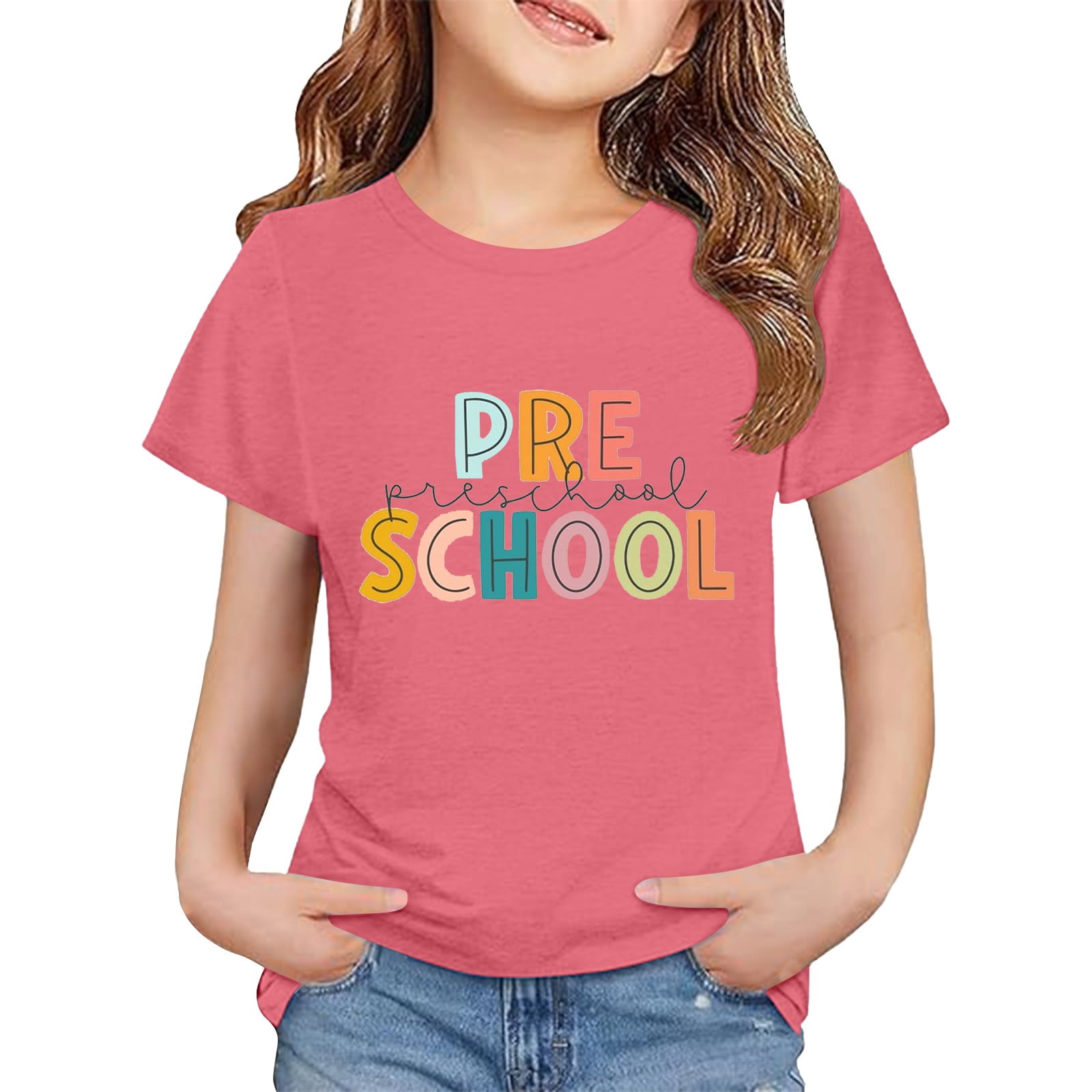 XXWXYD Teacher and Student First Day of School Shirts Boys Girls ...