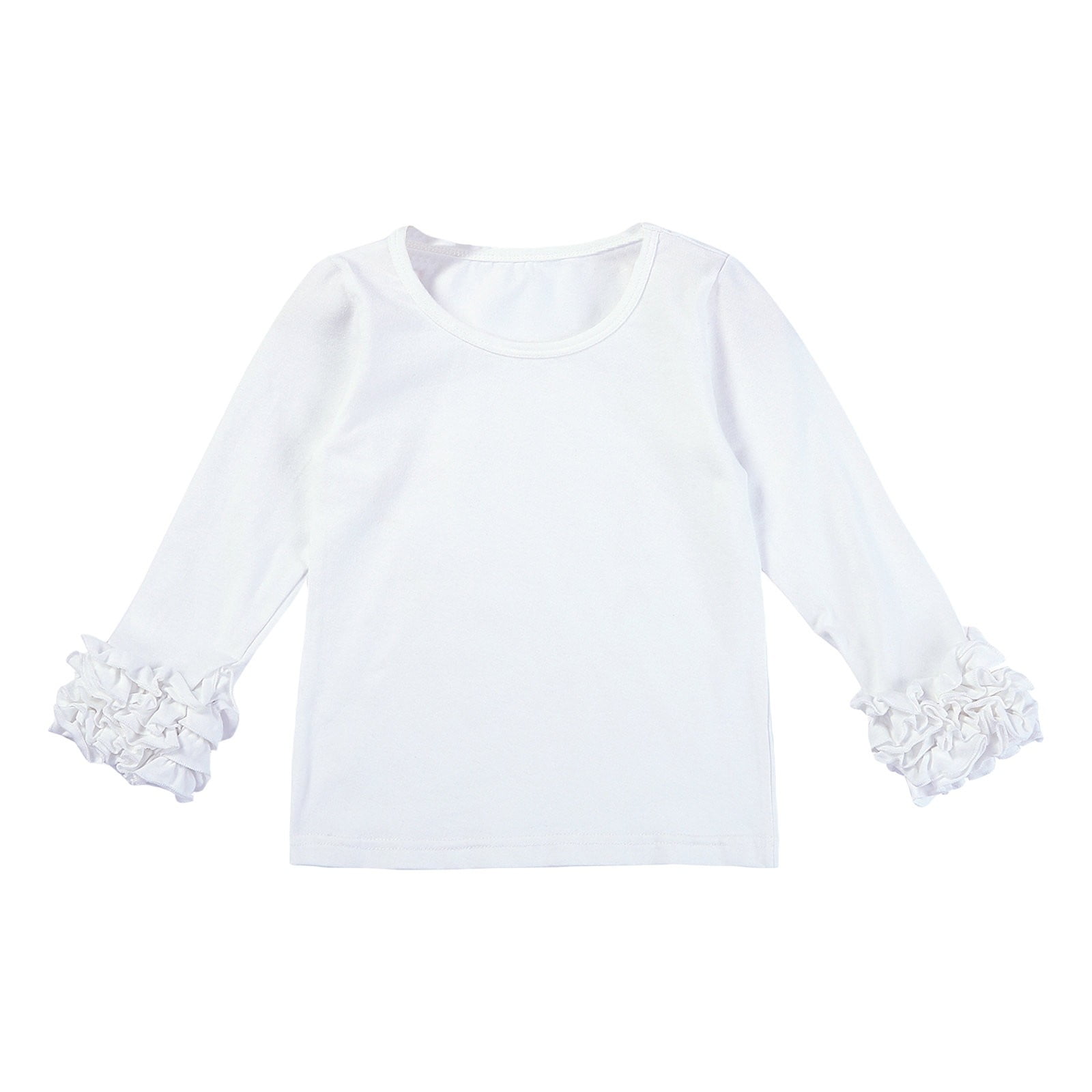 XXWXYD Toddler Girl Solid Color Base Shirt with Lace Long Sleeve Blouse ...