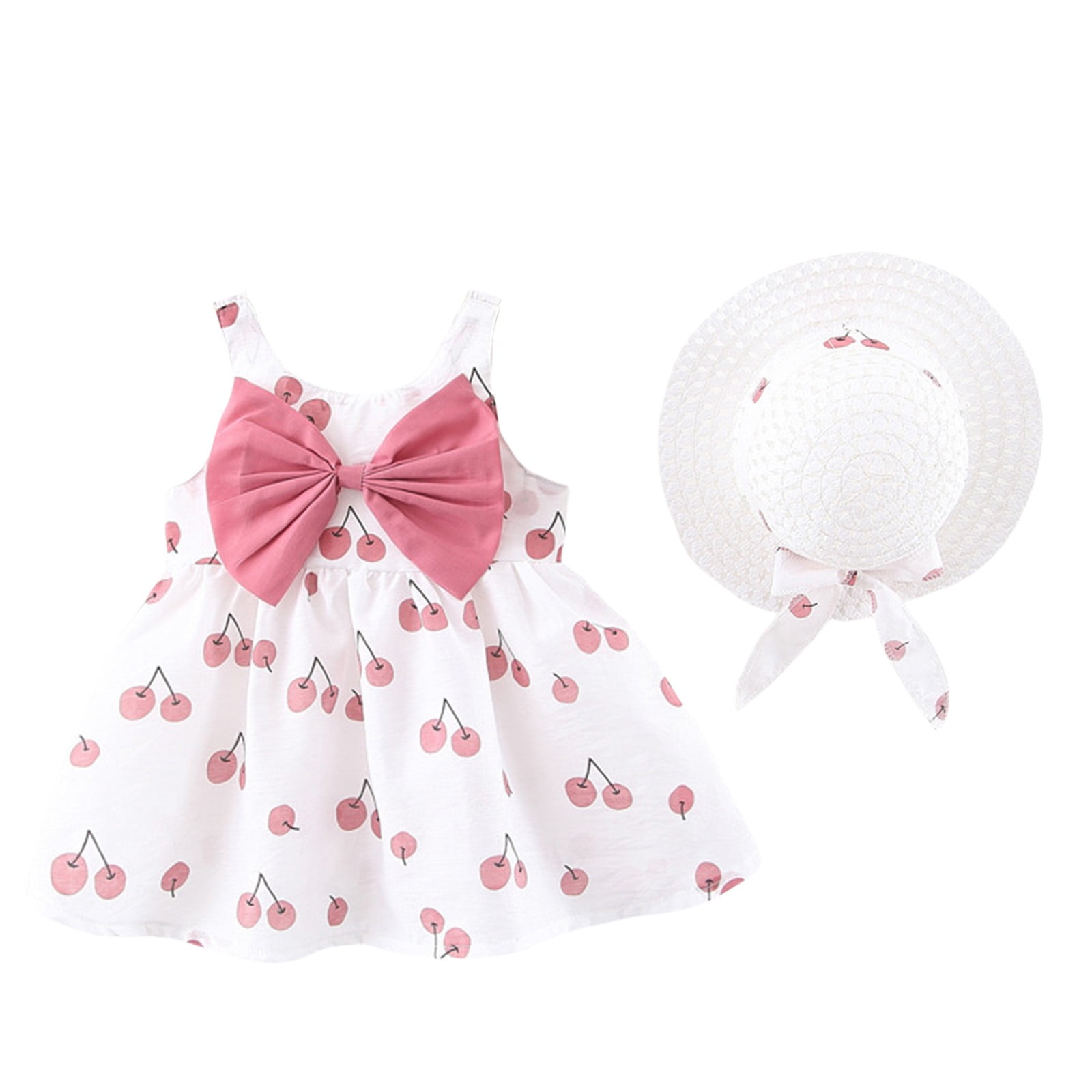 XXWXYD Toddler Girls Sleeveless Backless Bow Dress Summer 𝖲undress with ...