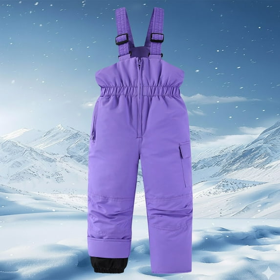 XXWXYD Toddler Kids Snow Ski Bib Overalls Jumpsuit Insulated 𝖶aterproof ...