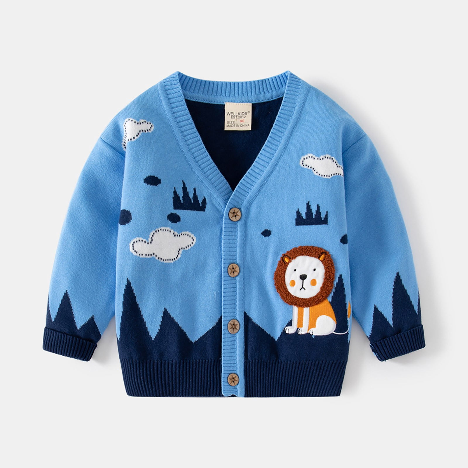 XXWXYD Toddler V-Neck Cardigan Sweater Button Down Knitwear with ...