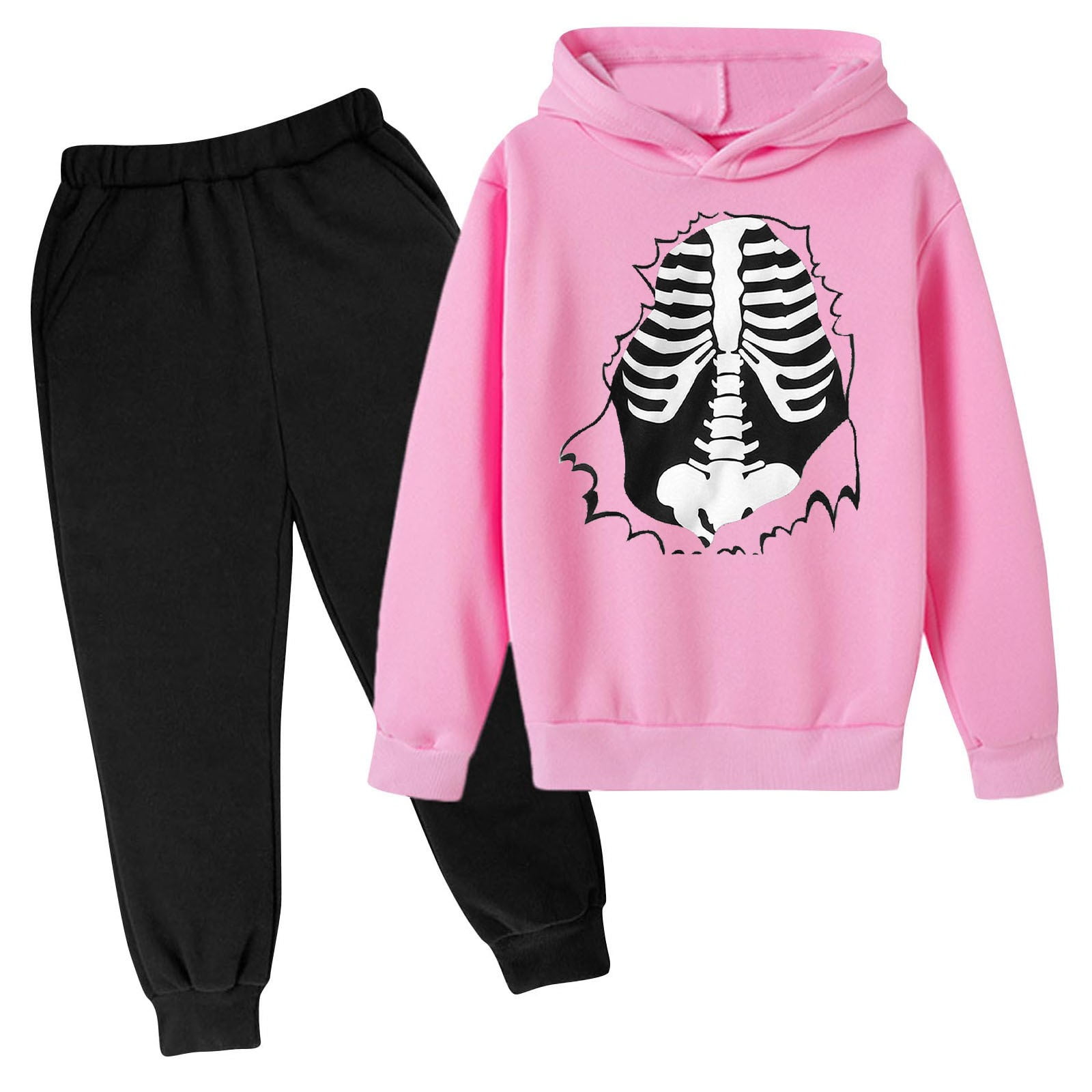 XXWXYD Unisex Kids Halloween Sweatsuit 2Pieces: Fleece Hoodie with ...