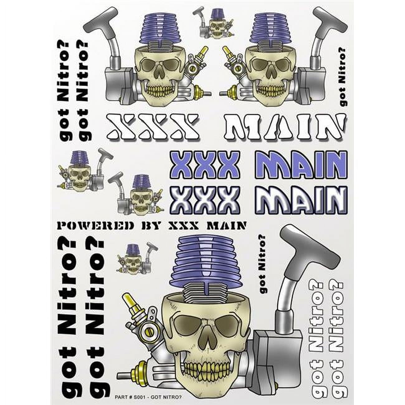 XXX Main Racing Got Nitro Sticker Sheet - Walmart.com