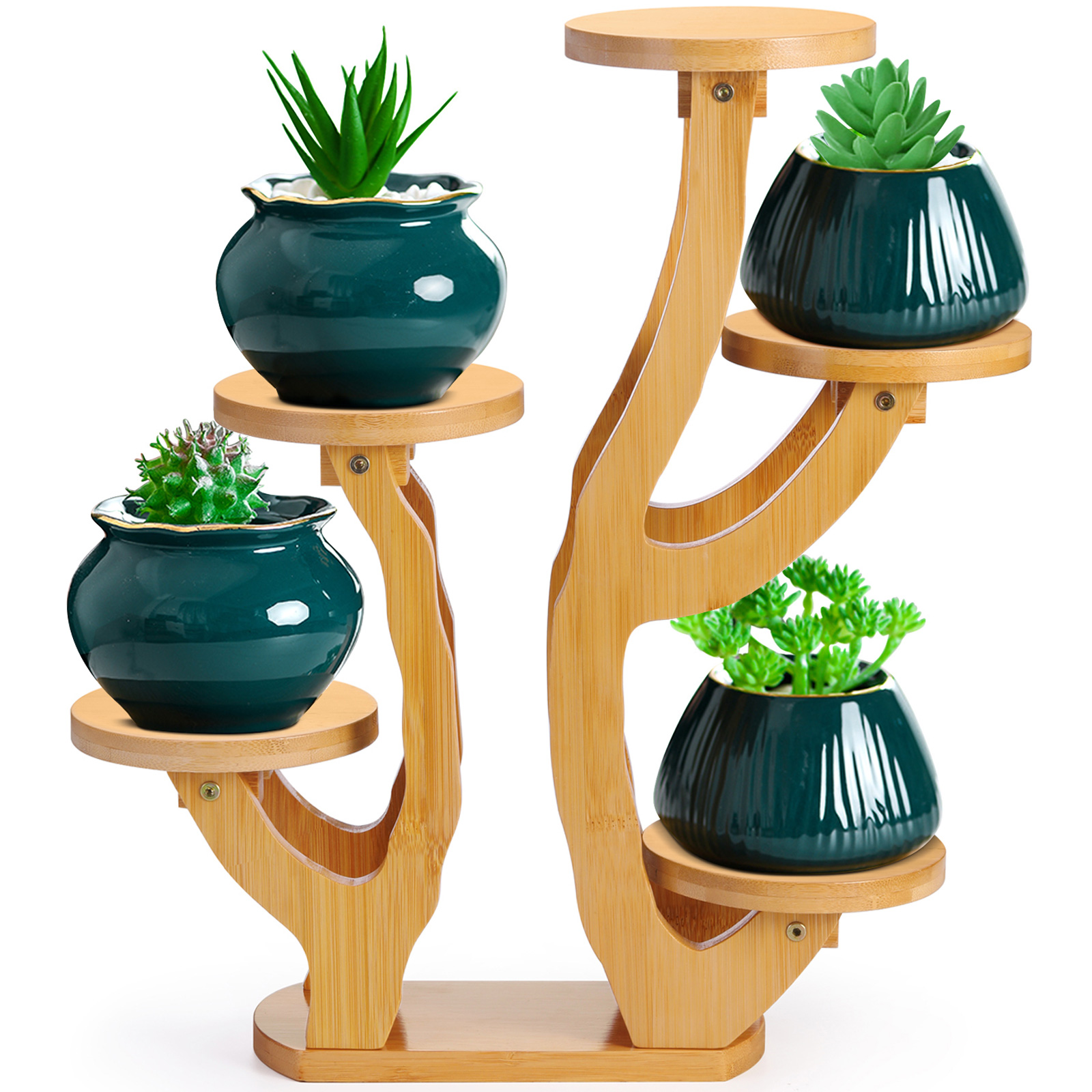 Mini Wood Tabletop Plant Stand - Walmart.com