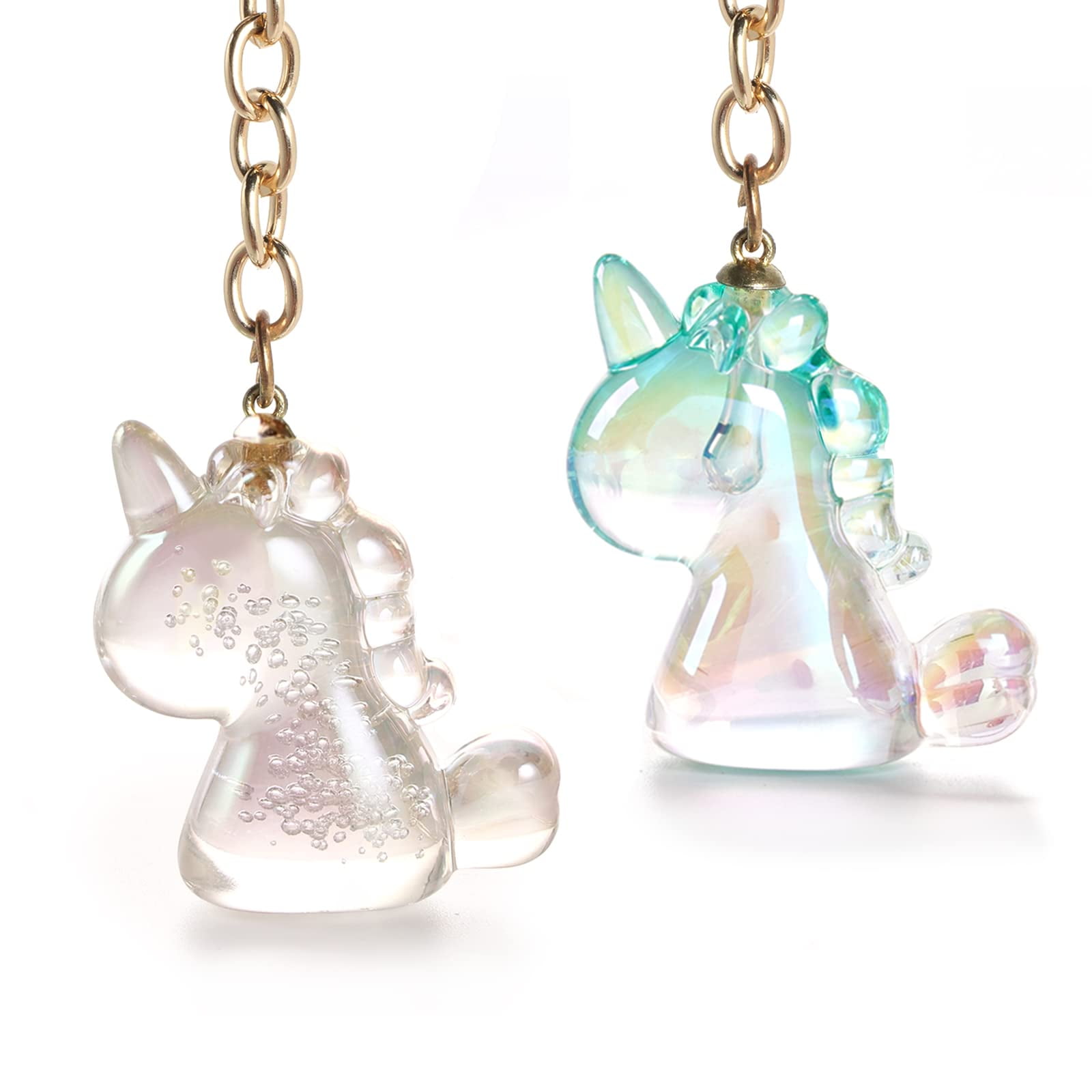 XXXFLOWER Crystal Unicorn Keychain Clear Colourful Suncatcher Pendant ...