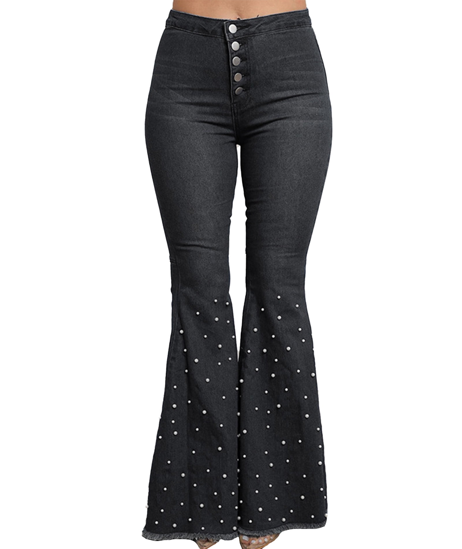 XXXITICAT Women's Classic High Waist Stretchy Pearl Curvy Fitted Long ...