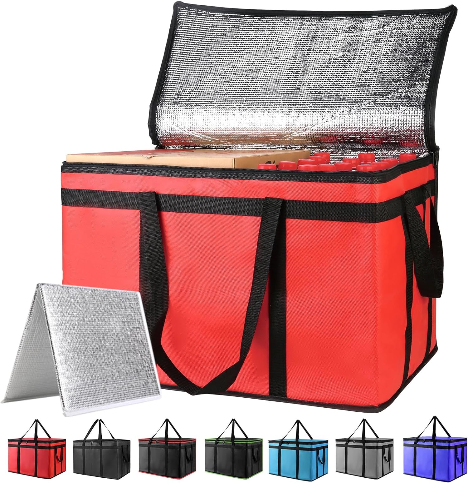 XXXL Insulated Delivery Bag - Thermal Cooler Grocery Bags for Catering ...